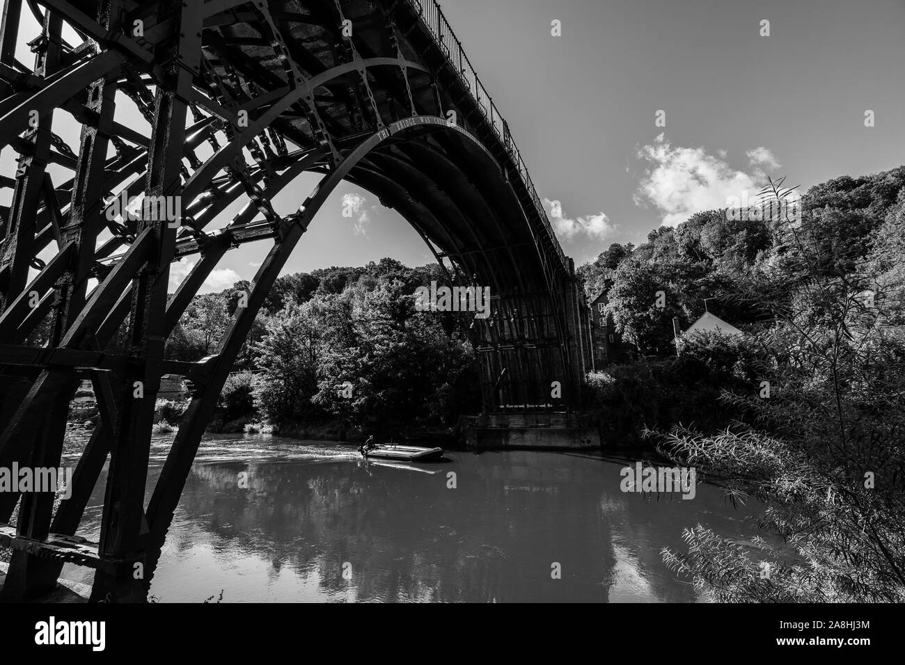 Views of the amazing Ironbridge, Iron bridge in Telford Shropshire ...