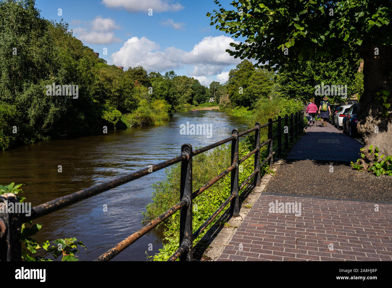 A view of the beautiful river Severn located by the world famous ...