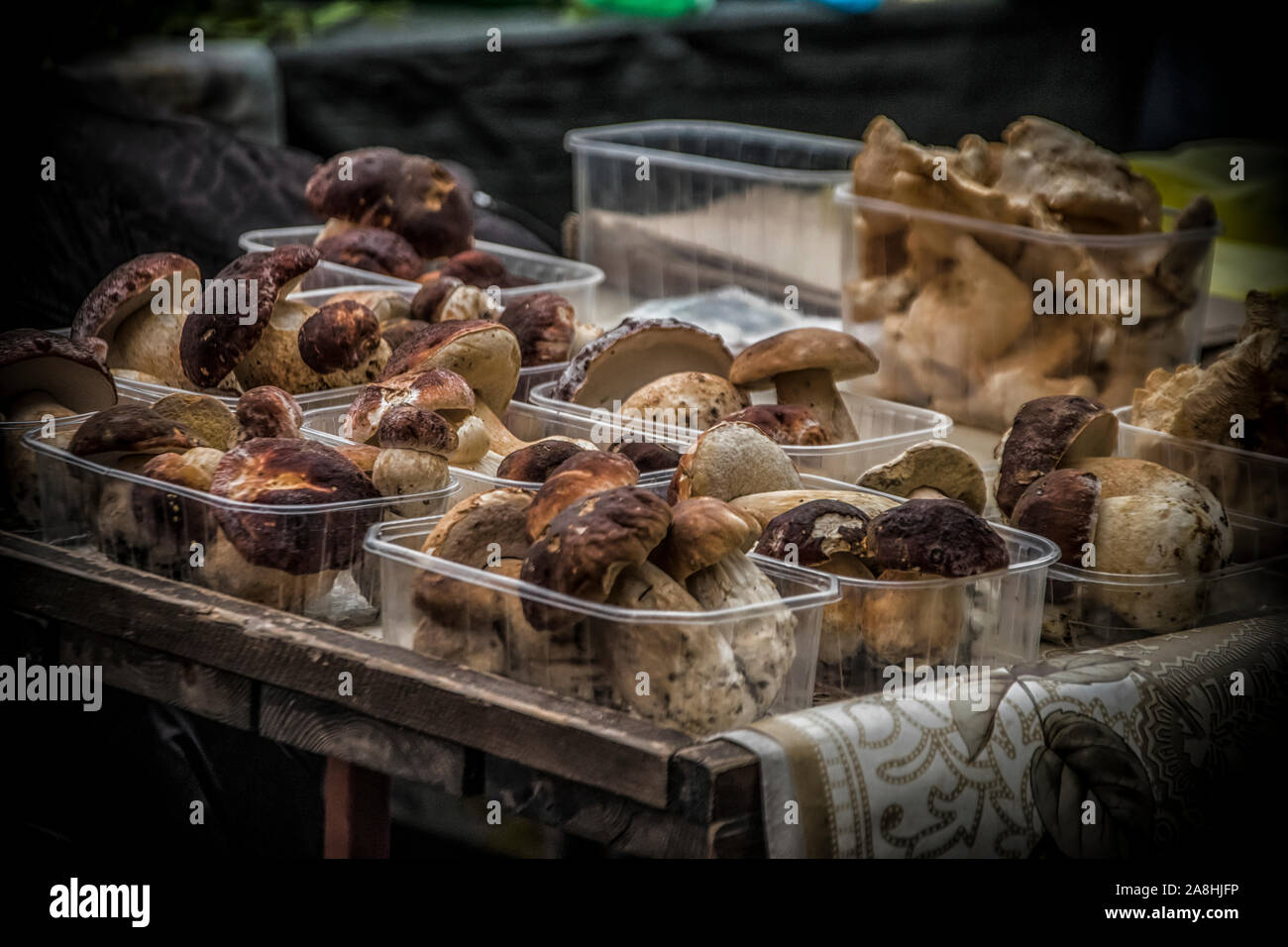 Stall With Mushrooms High Resolution Stock Photography and Images - Alamy
