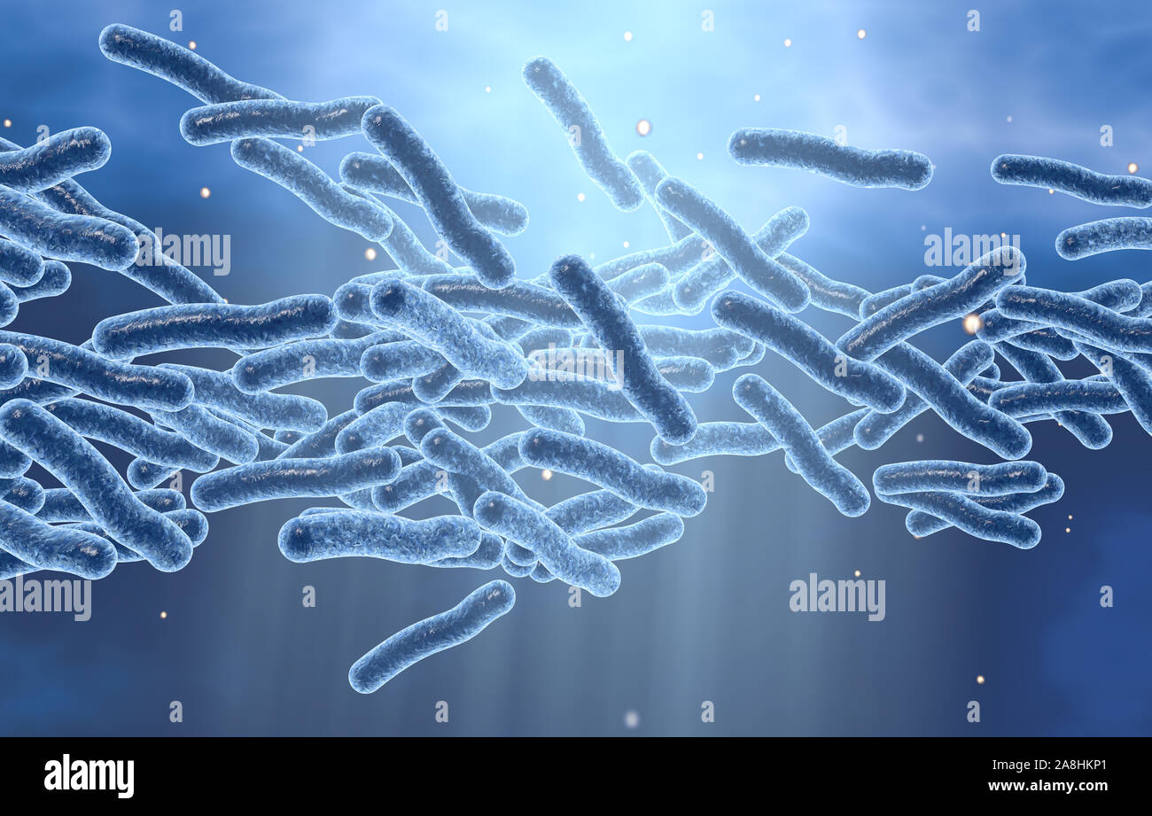 3D illustration showing legionella bacteria in water Stock Photo - Alamy