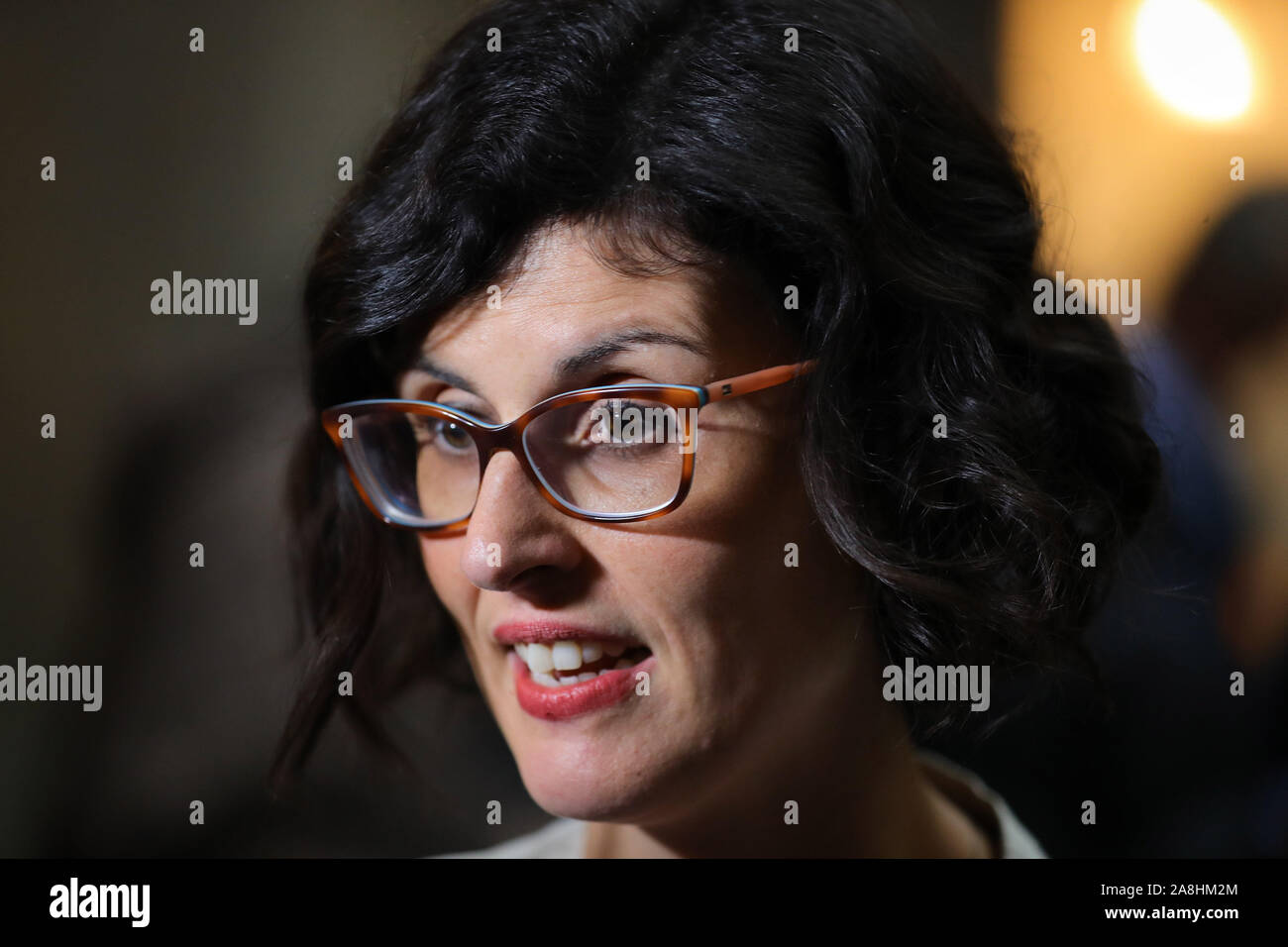 Layla Moran at a rally at the Battersea Arts Centre in Lavender Hill in ...