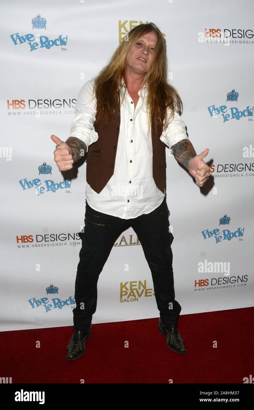 Hollywood, Ca. 8th Nov, 2019. Sebastian Bach at the Pop-Up Art Show by ...