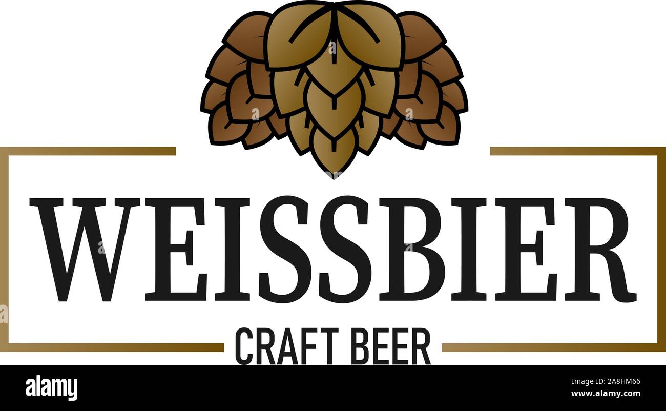 Weissbier Beer Vector Design Craft beer logo graphic. Great for menu ...