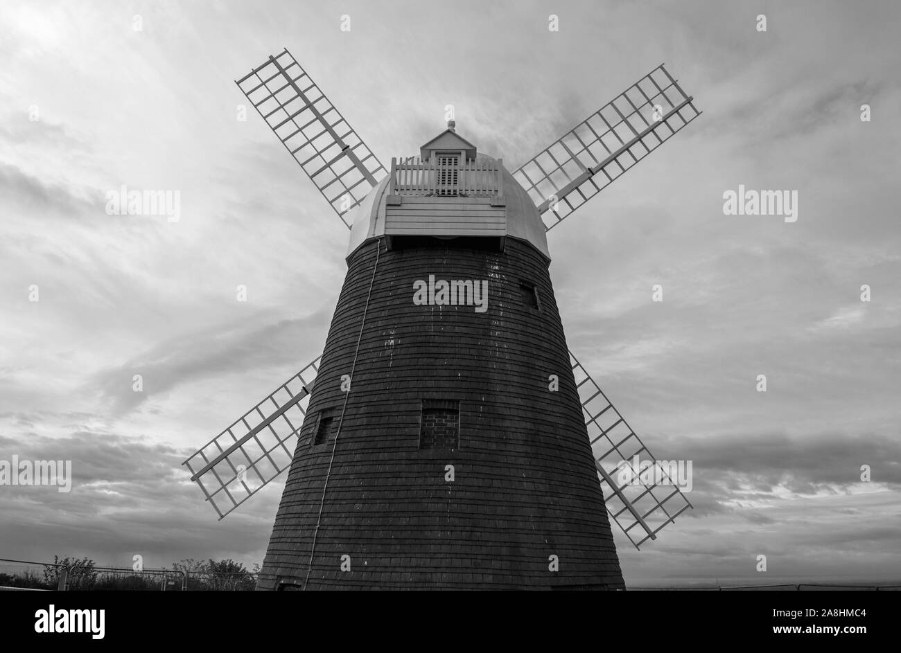 Halnaker windmill Black and White Stock Photos & Images - Alamy