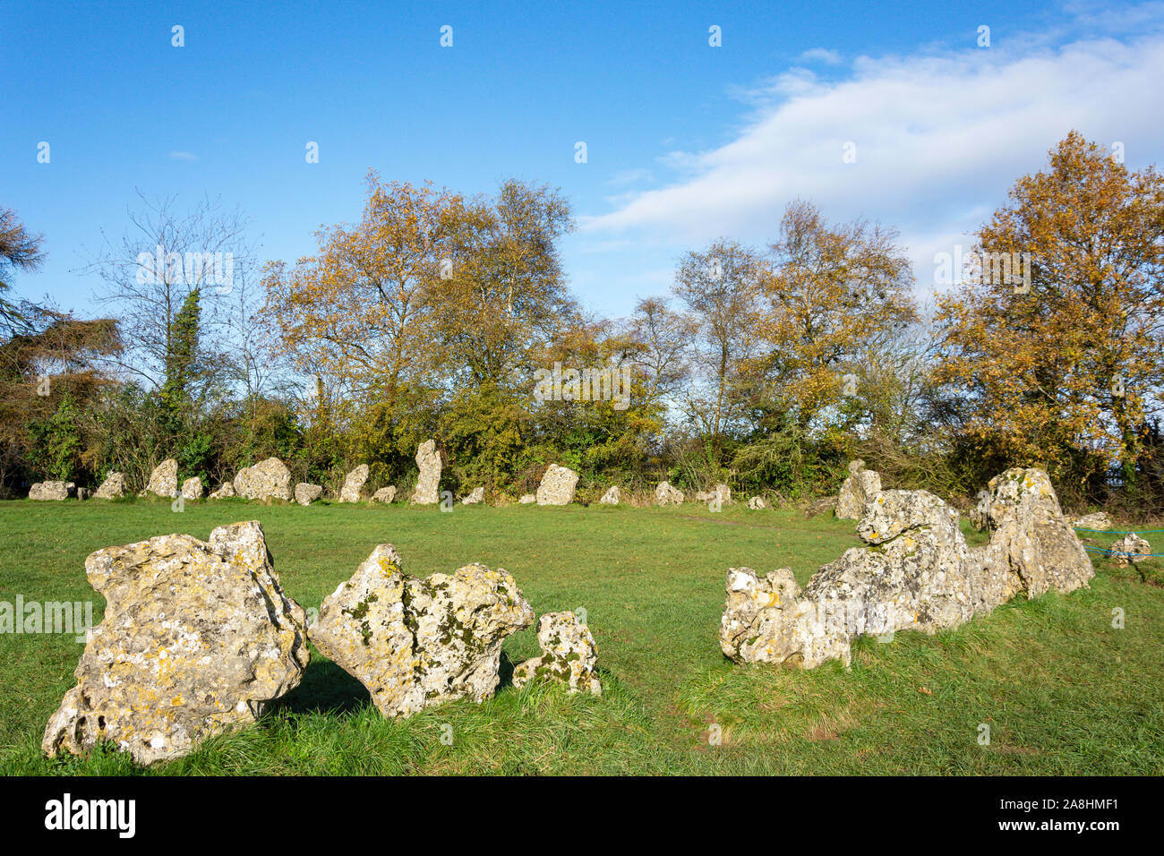 'The King's Men' stone circle (The Rollright Stones), near Long Compton ...