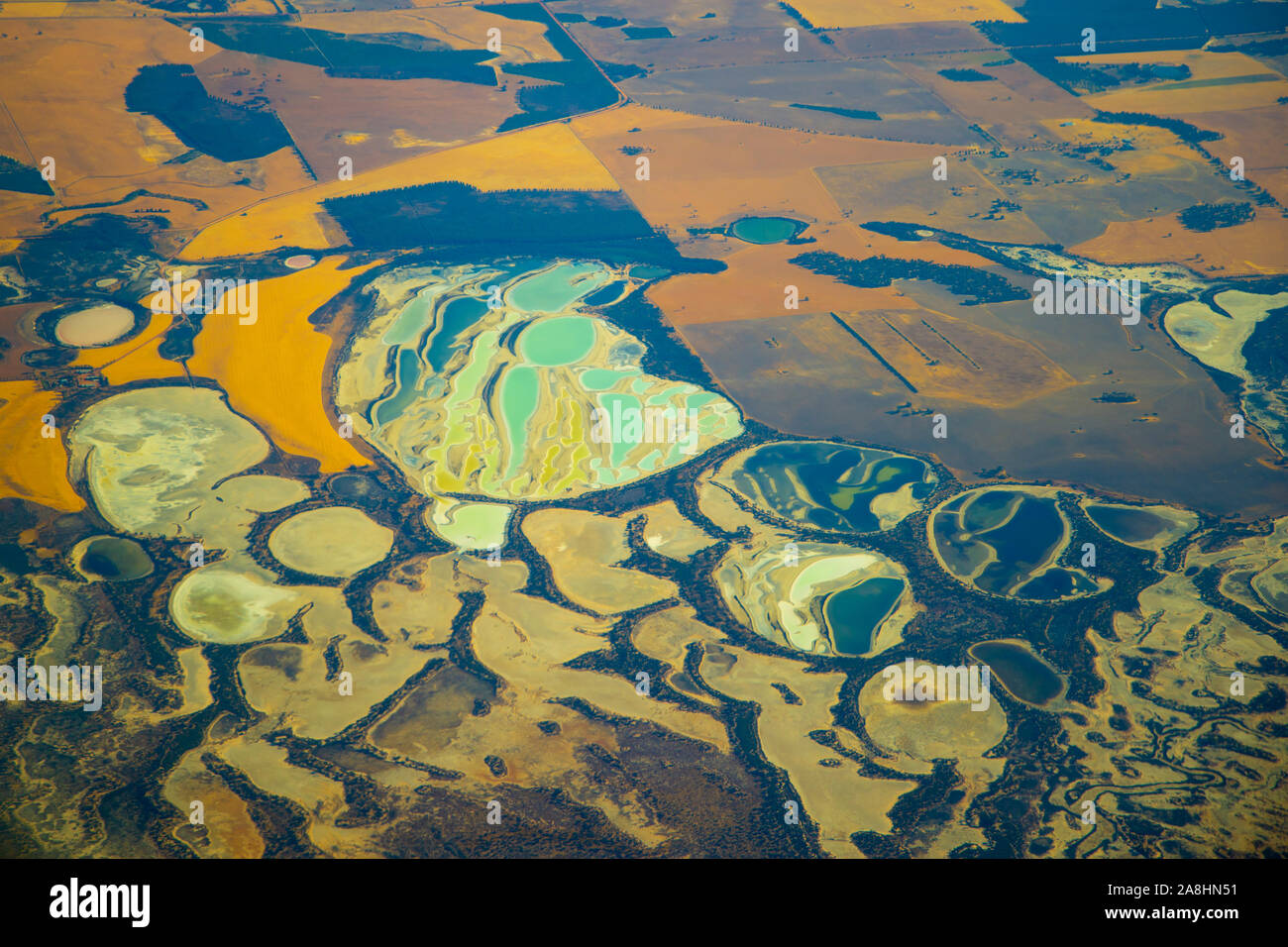 Aerial salt lakes natural hi-res stock photography and images - Alamy