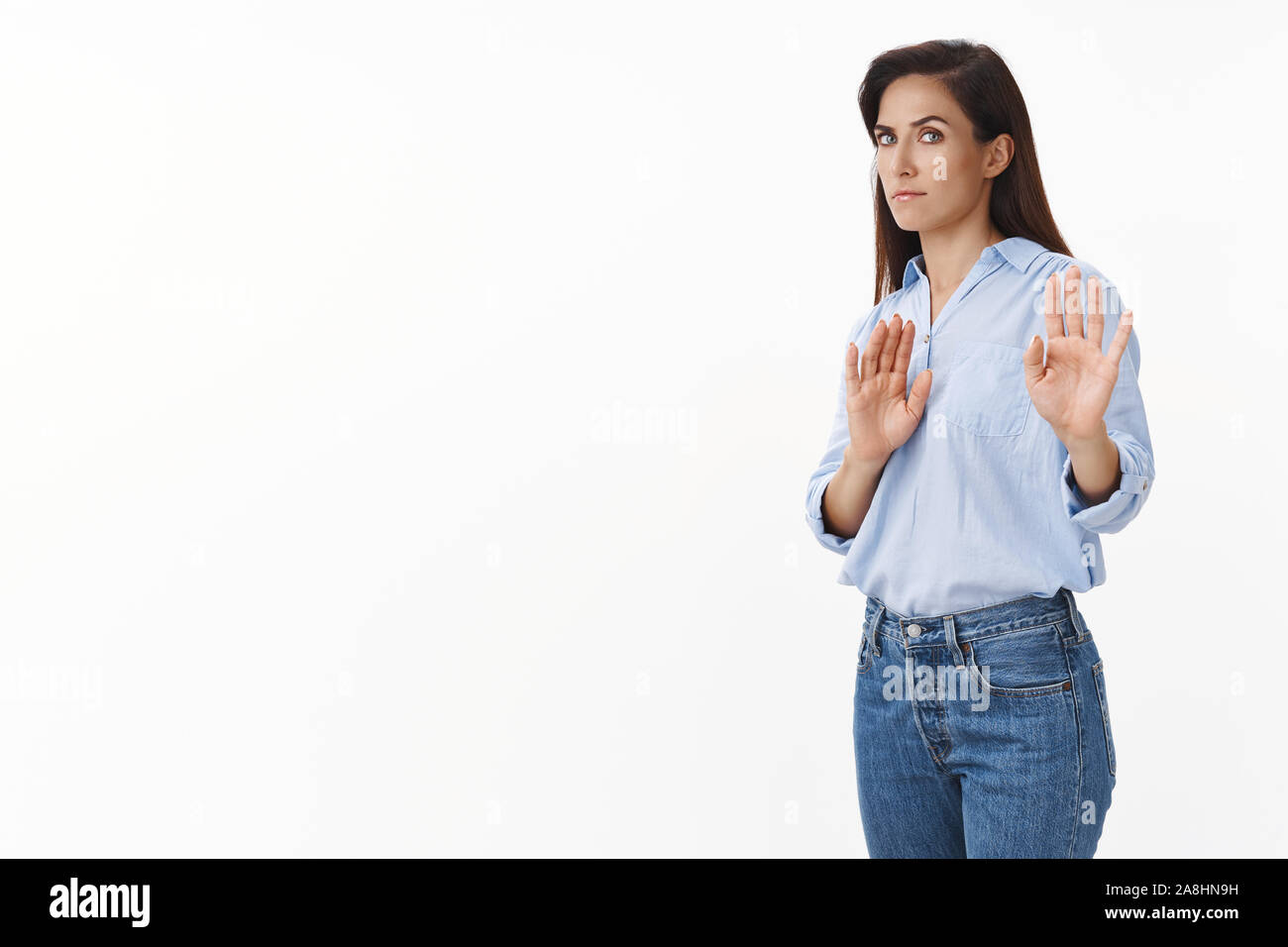 Stop no serious confident Cut Out Stock Images & Pictures - Alamy