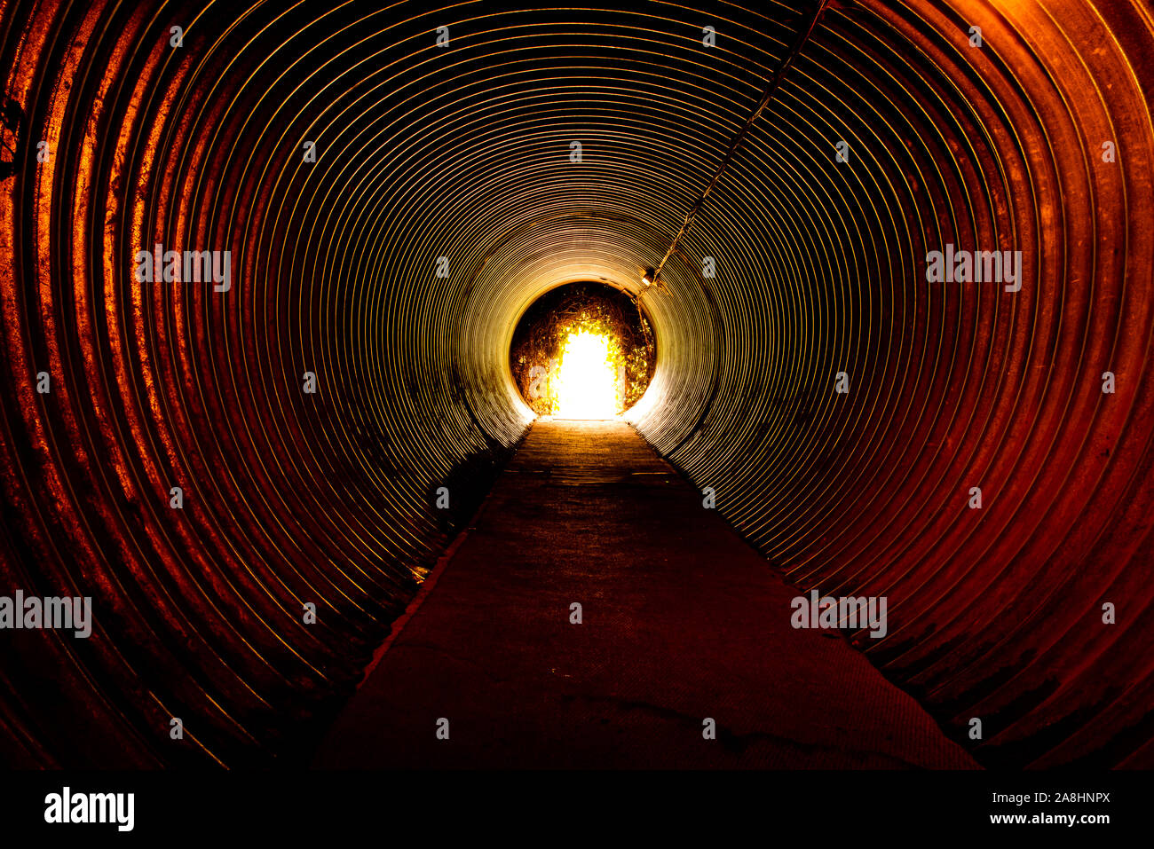 Entrance and exit from Kelvedon hatch secret nuclear bunker, prepping ...