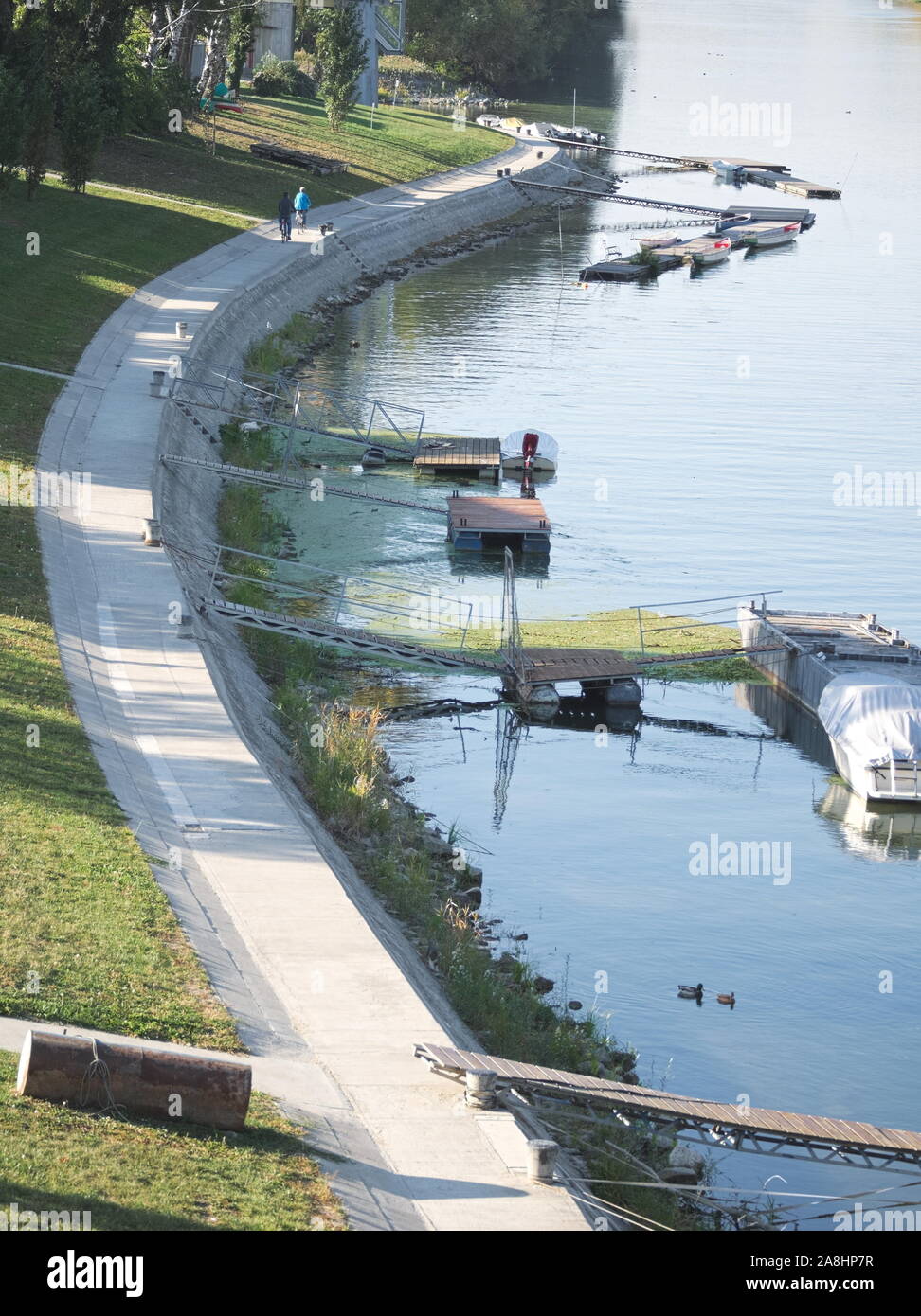 Lovely riverside promenade hi-res stock photography and images - Alamy