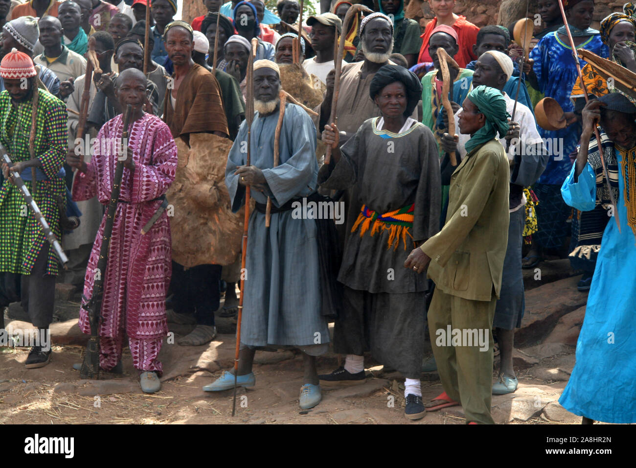 Dogon country : village of Kundu Dogomo - funeral of Amakana Dara Stock ...