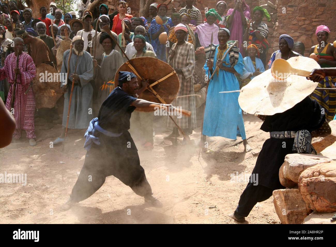 Dogon country : village of Kundu Dogomo - funeral of Amakana Dara Stock ...