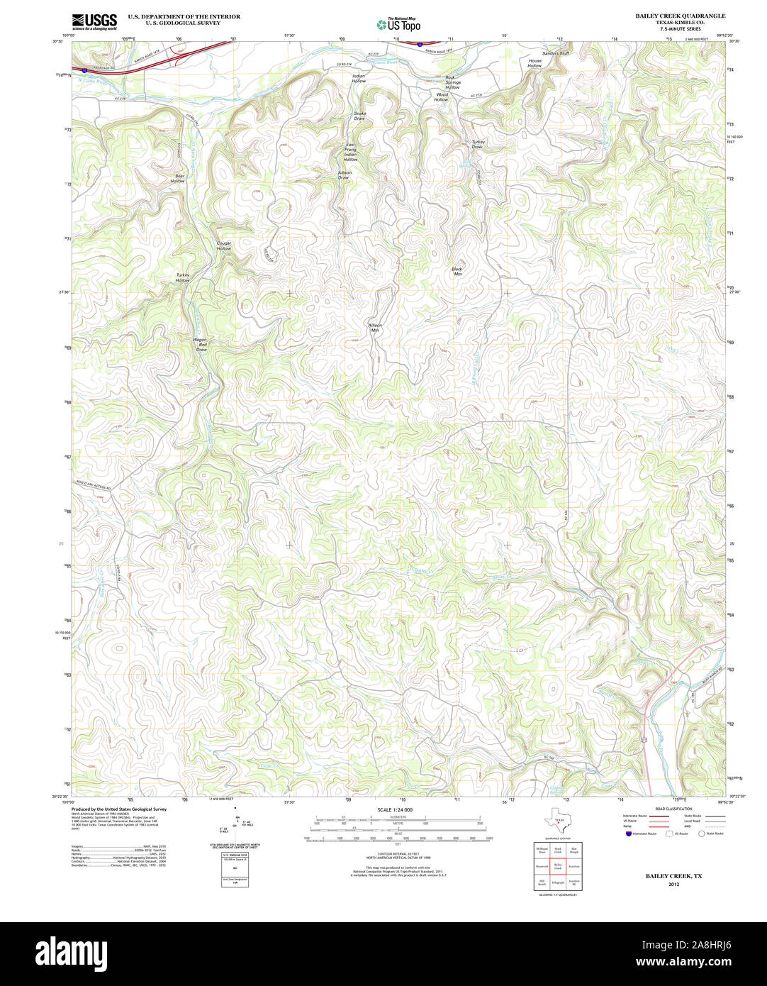 Bailey texas map hi-res stock photography and images - Alamy
