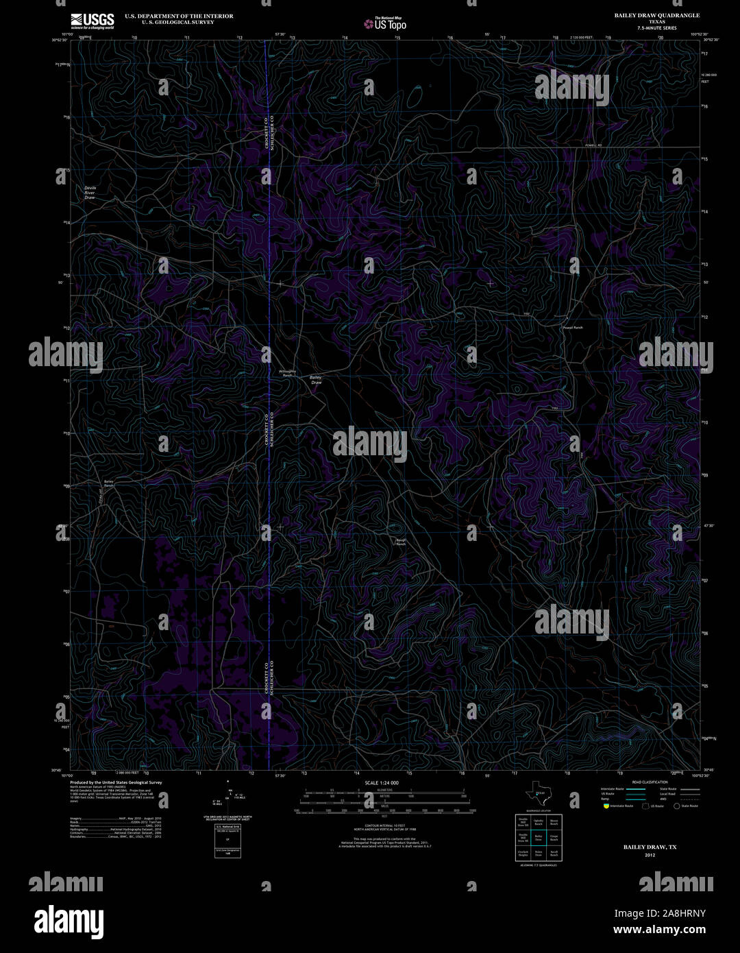Bailey texas map hi-res stock photography and images - Alamy