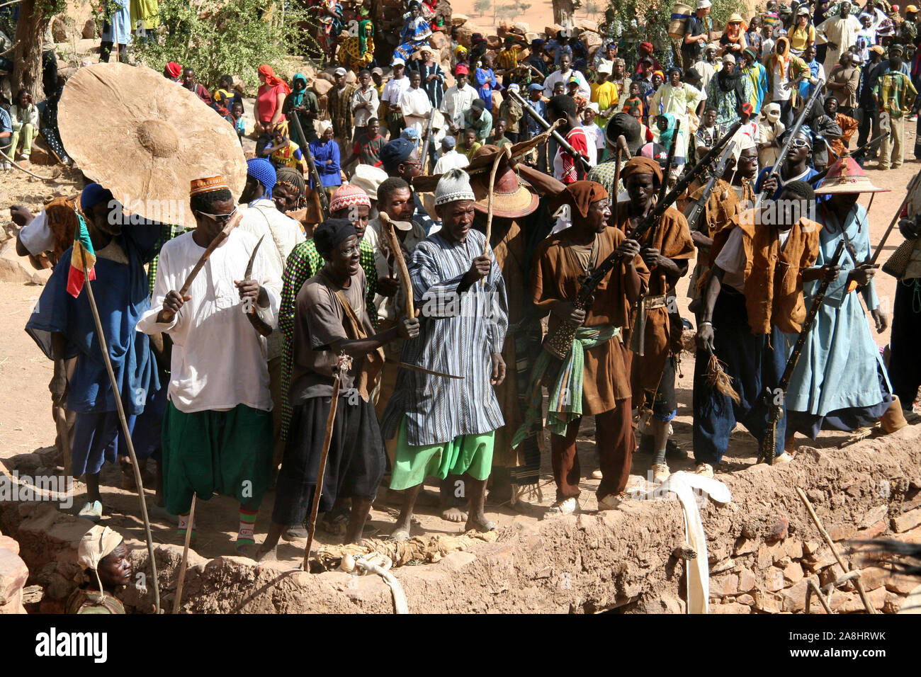 Dogon country : village of Kundu Dogomo - funeral of Amakana Dara Stock ...