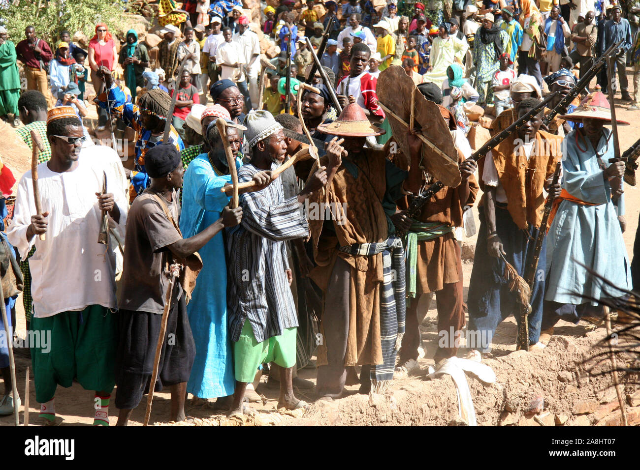 Dogon country : village of Kundu Dogomo - funeral of Amakana Dara Stock ...
