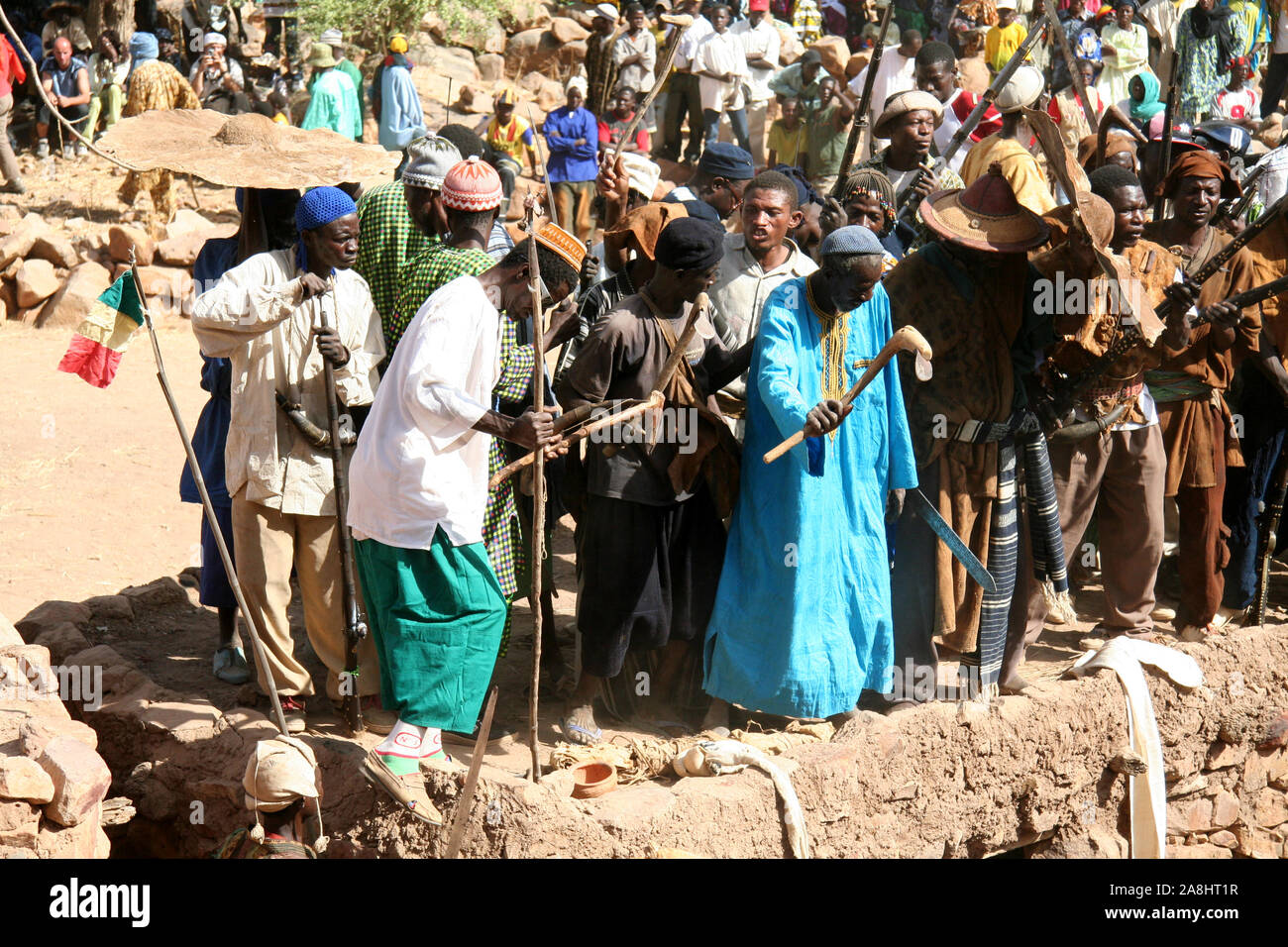 Dogon country : village of Kundu Dogomo - funeral of Amakana Dara Stock ...