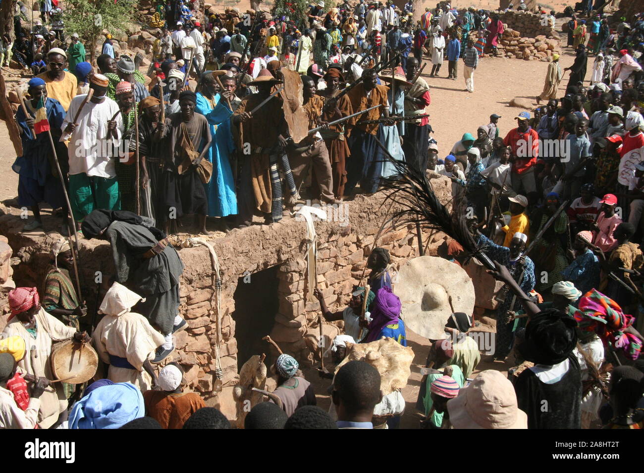 Dogon country : village of Kundu Dogomo - funeral of Amakana Dara Stock ...