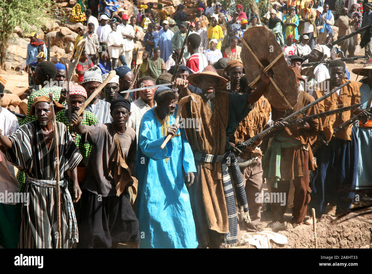 Dogon country : village of Kundu Dogomo - funeral of Amakana Dara Stock ...
