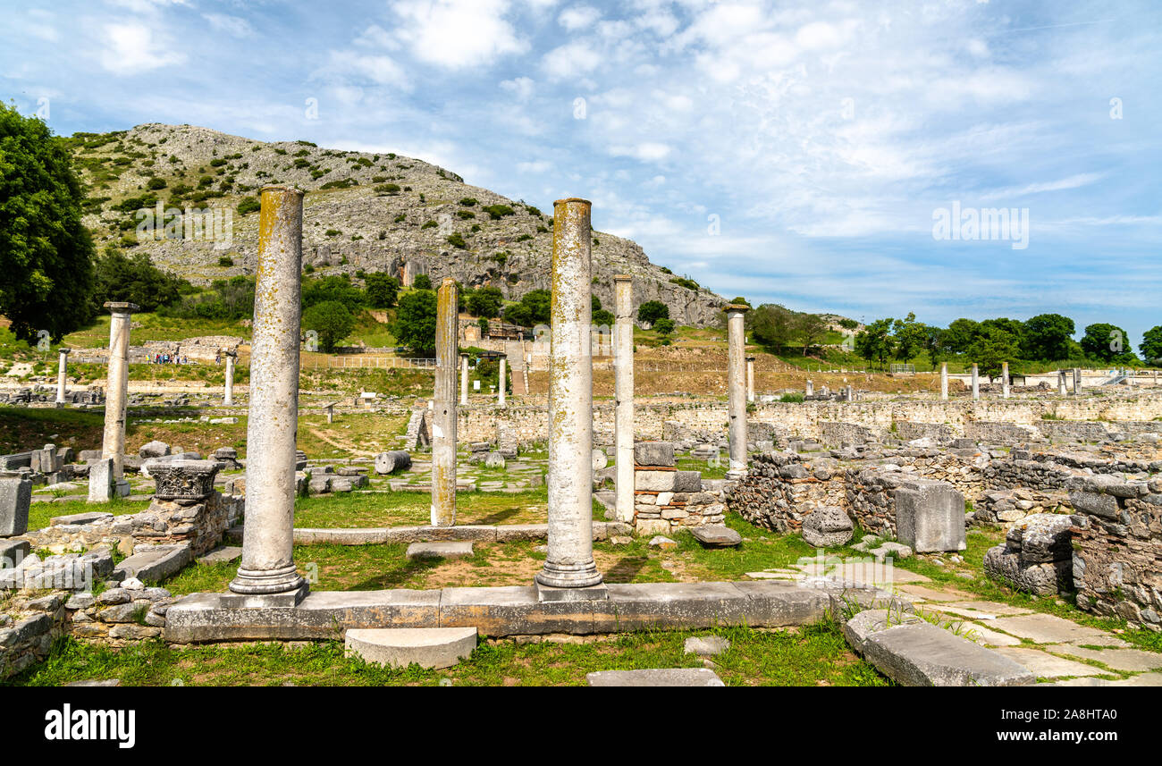 Ruins of the ancient city of Philippi in Greece Stock Photo - Alamy