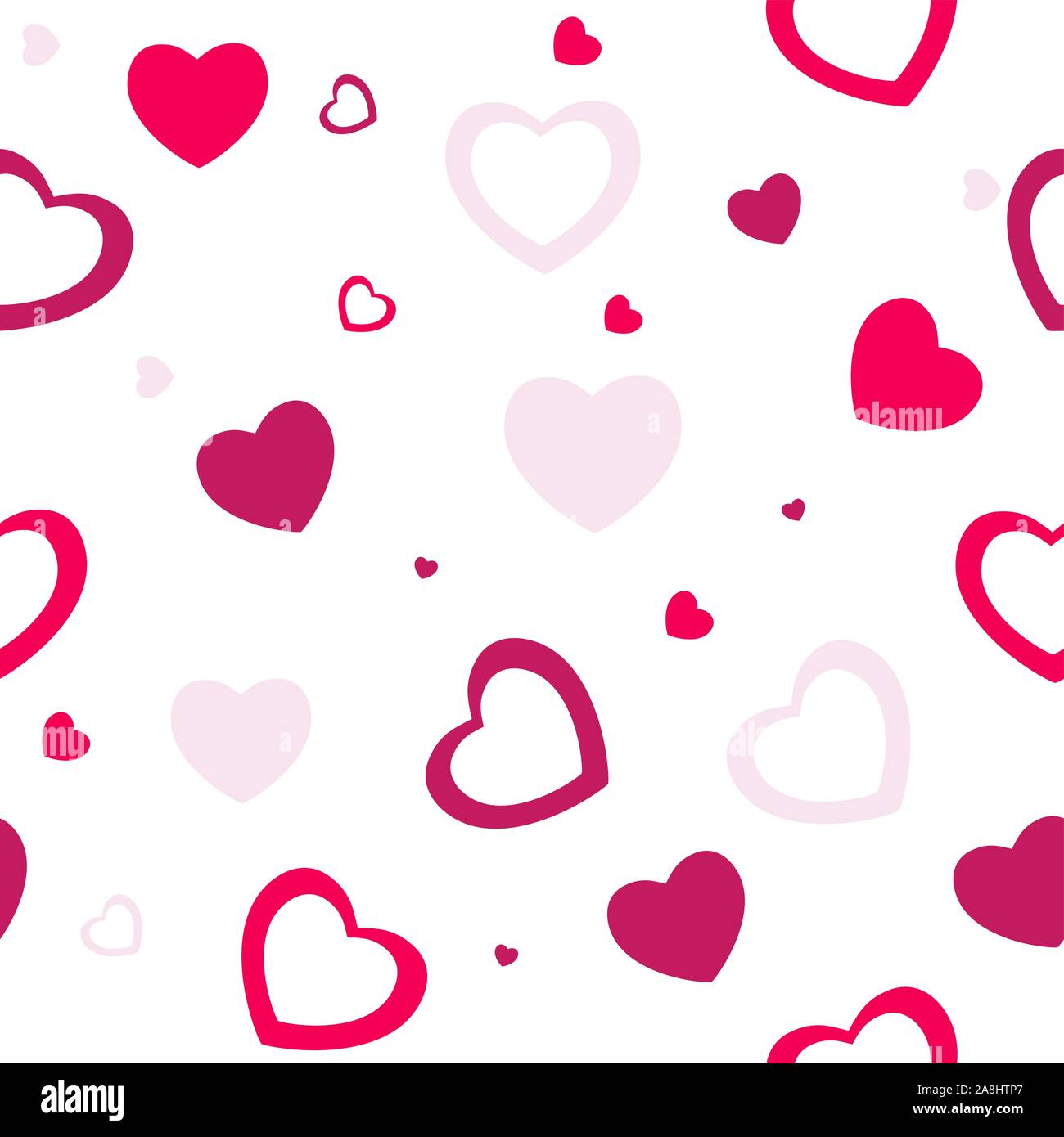Heart love seamless pattern background. Vector illustration Stock ...