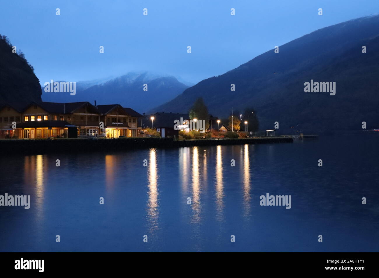 Late Night Lake, Norway Stock Photo - Alamy