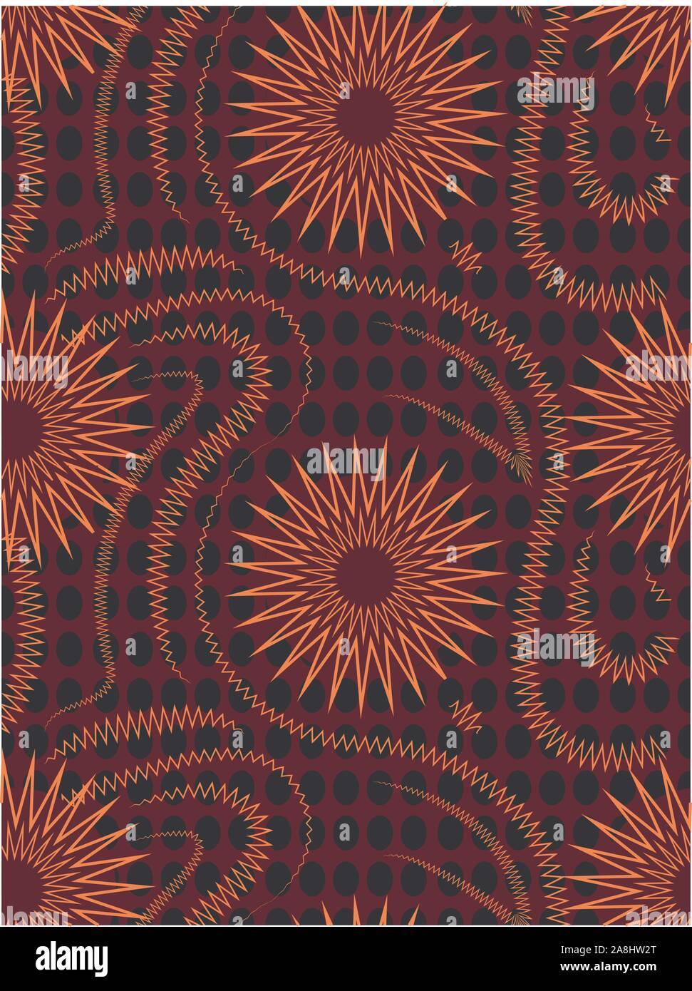 Complex star vector seamless pattern. Geometric background Stock Vector ...