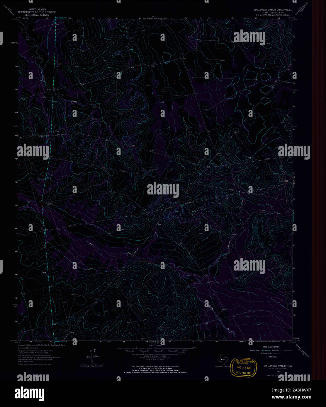 Map of ballinger texas hi-res stock photography and images - Alamy