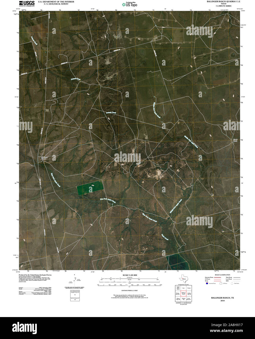 Map of ballinger hi-res stock photography and images - Alamy