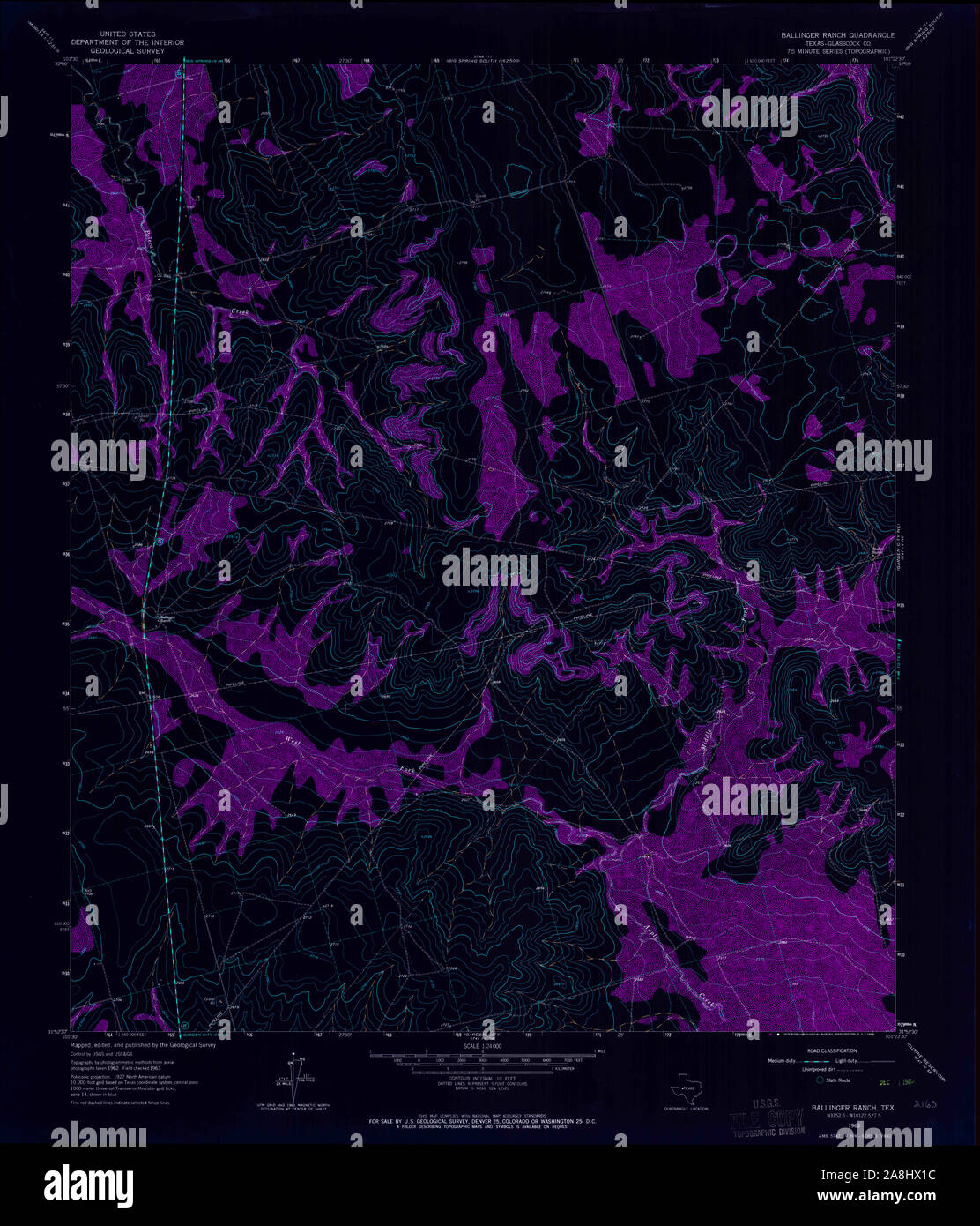 Map of ballinger texas hi-res stock photography and images - Alamy