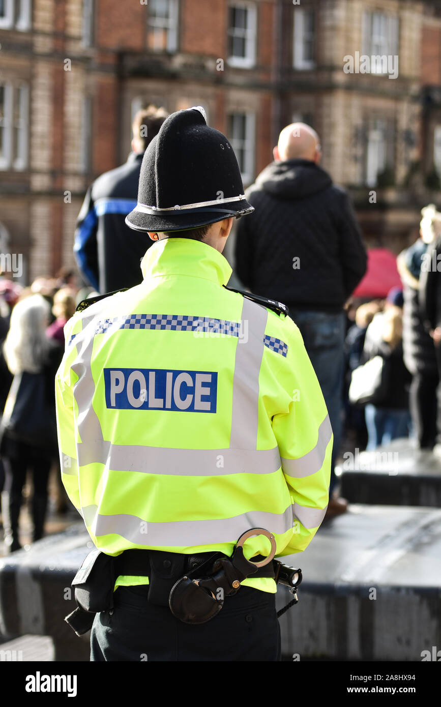 A heavy police presence at the Remembrance Day, Armistice day parade in ...