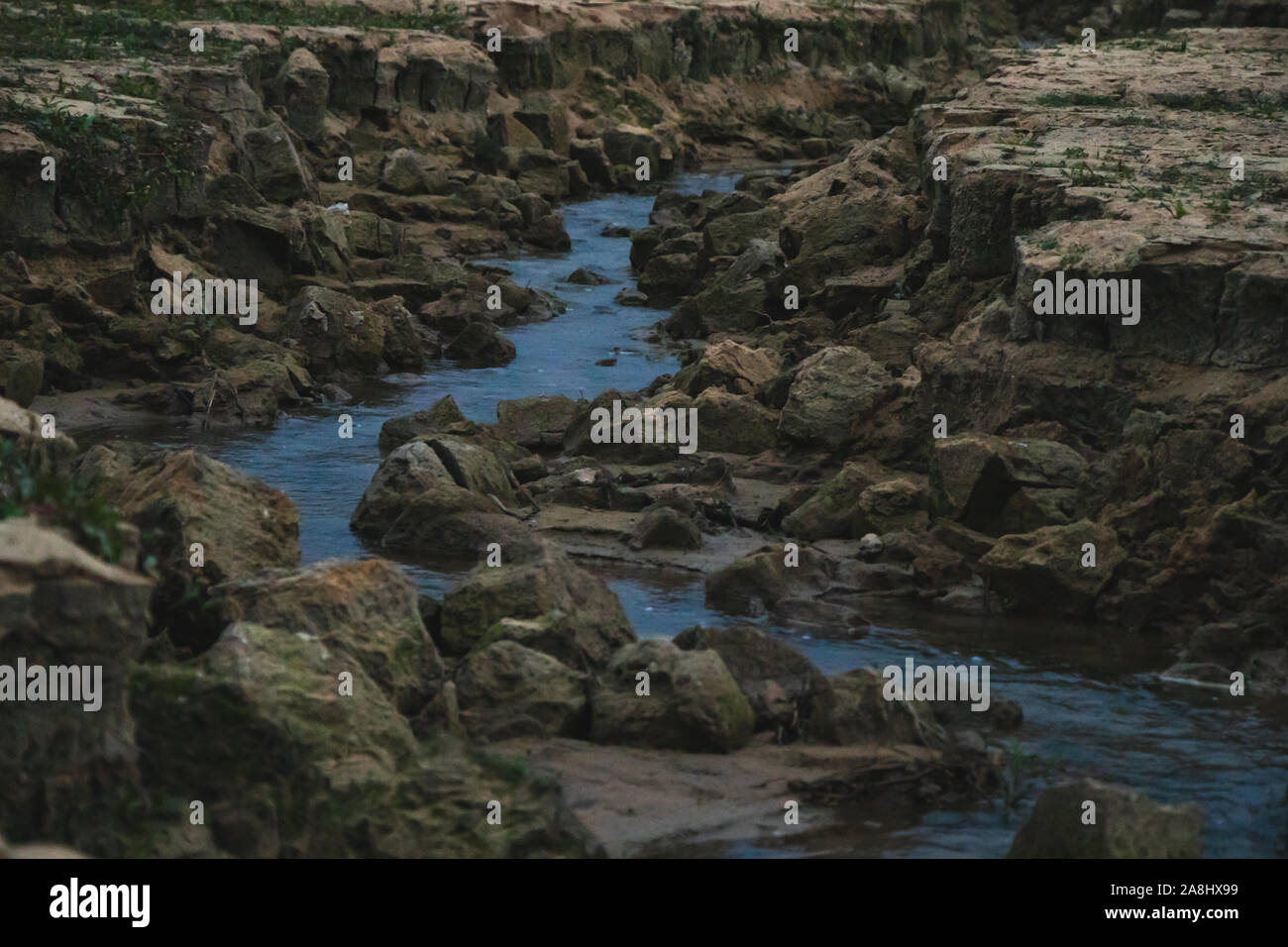 Dried out ground with big cracks in it. Desert. Drought Stock Photo - Alamy