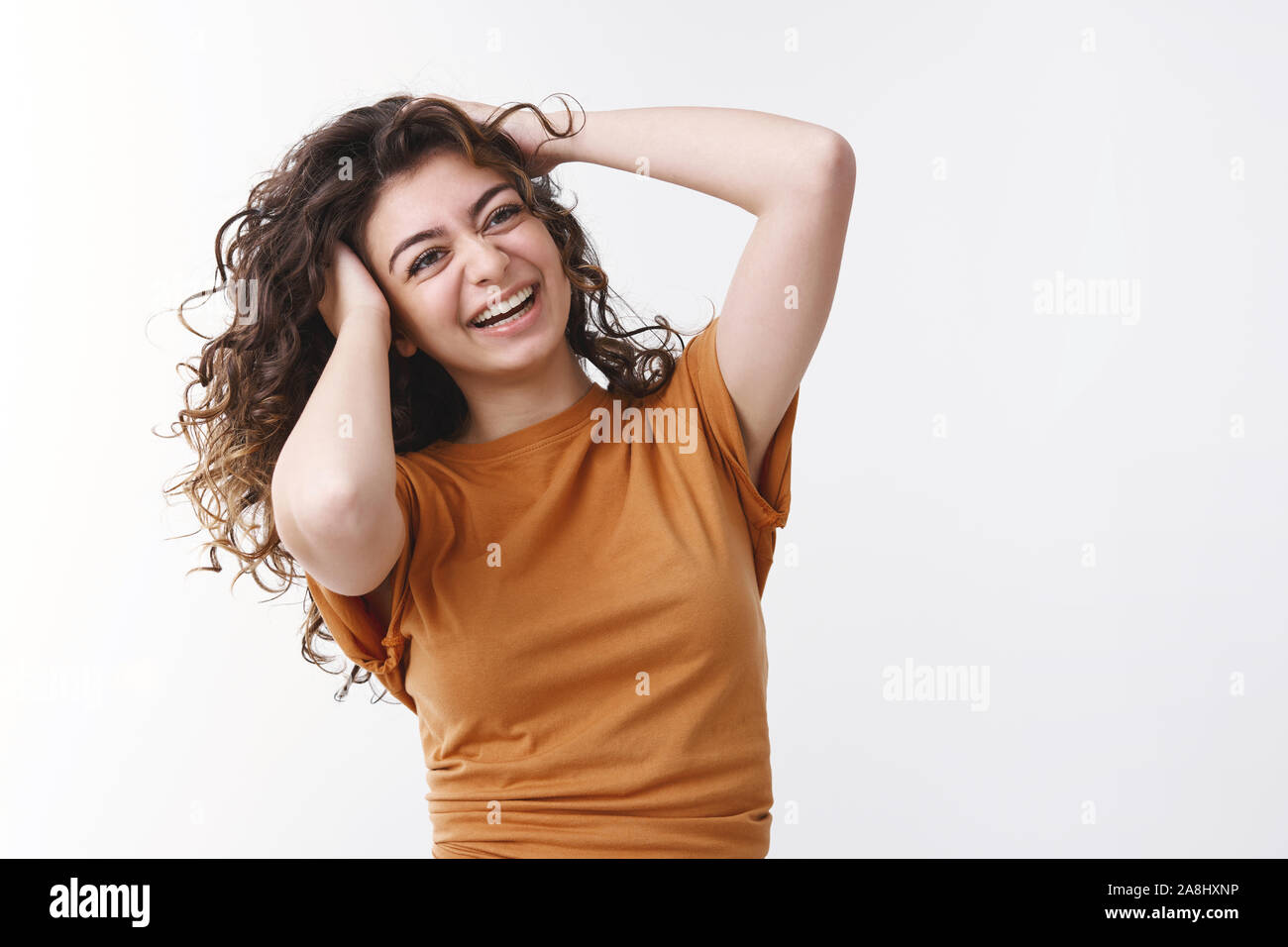 Girl shaking her head hi-res stock photography and images - Alamy