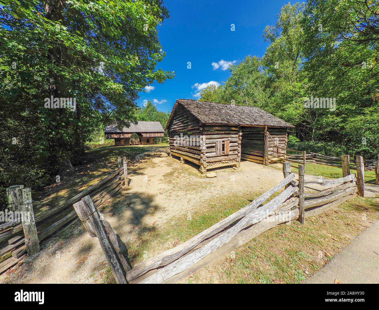 Tipton house in Cades Cove in the Great Smoky Mountains National Park ...