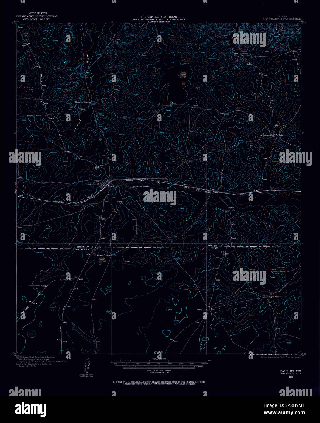 Map of barnhart texas hi-res stock photography and images - Alamy