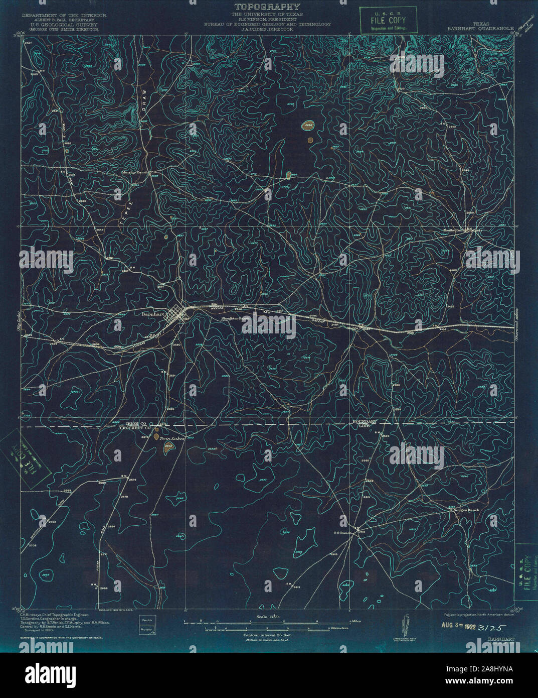Map of barnhart texas hi-res stock photography and images - Alamy