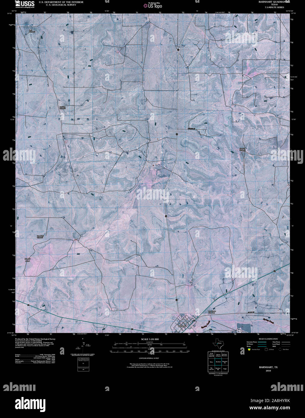 Barnhart texas map hi-res stock photography and images - Alamy