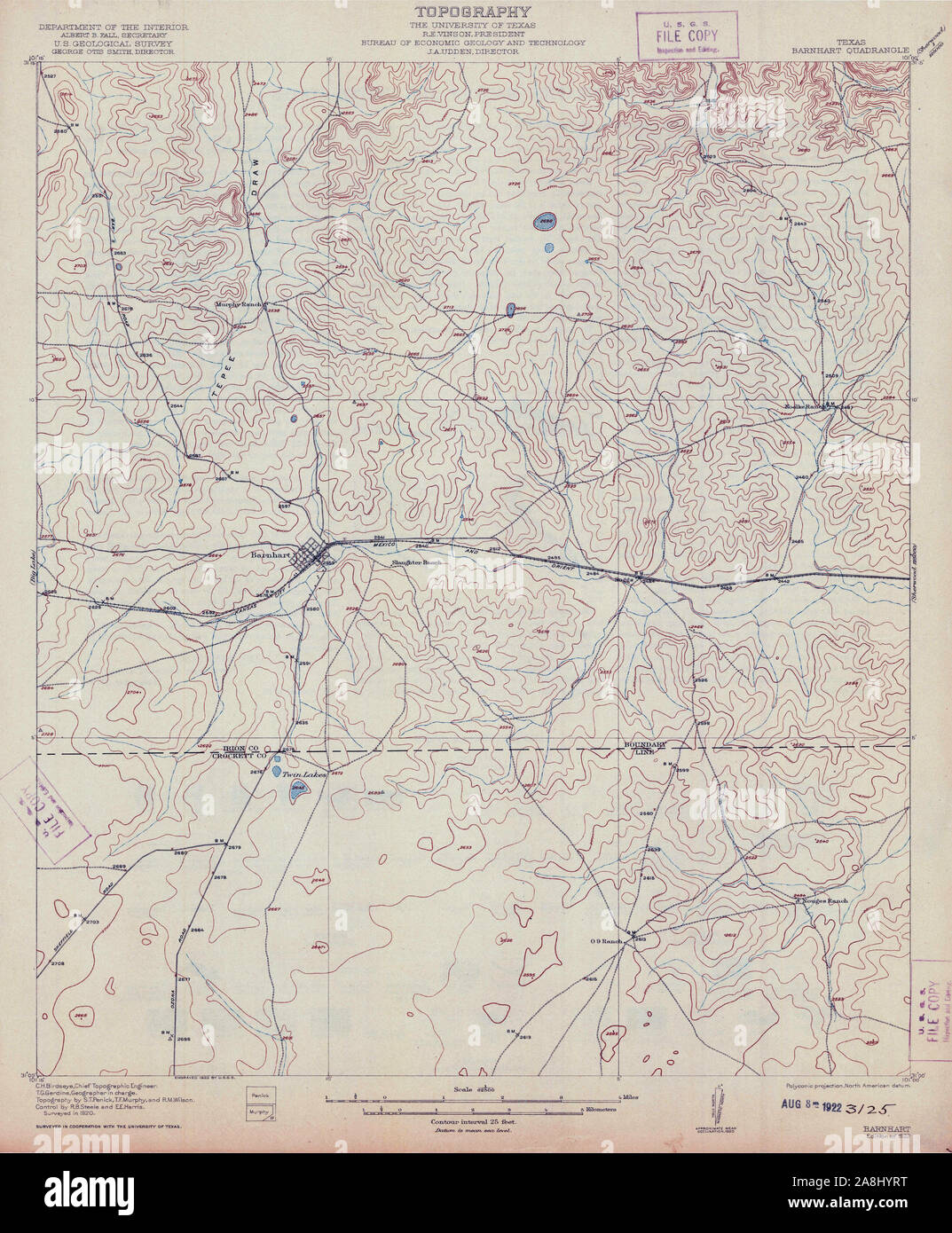 Map of barnhart texas hi-res stock photography and images - Alamy