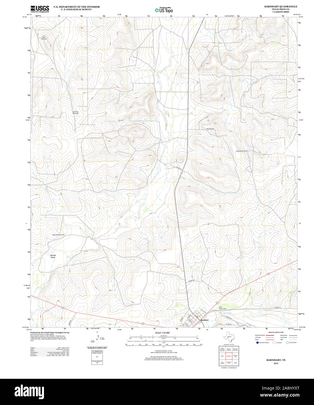 Map of barnhart hi-res stock photography and images - Alamy