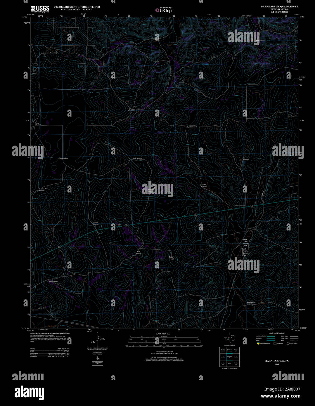 Barnhart texas map hi-res stock photography and images - Alamy