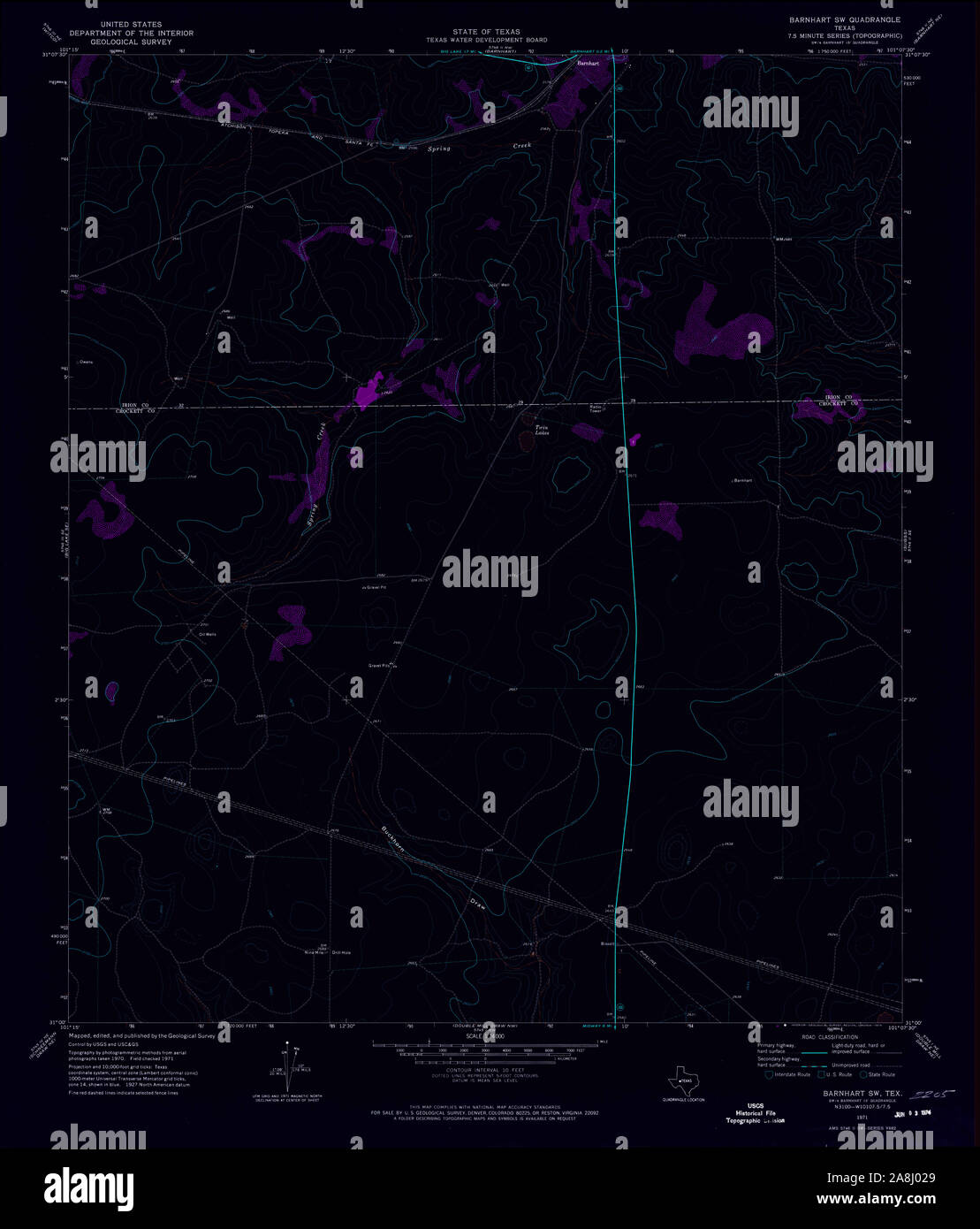 Map of barnhart hi-res stock photography and images - Alamy