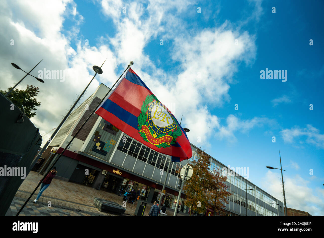 Royal engineers flag hi-res stock photography and images - Alamy