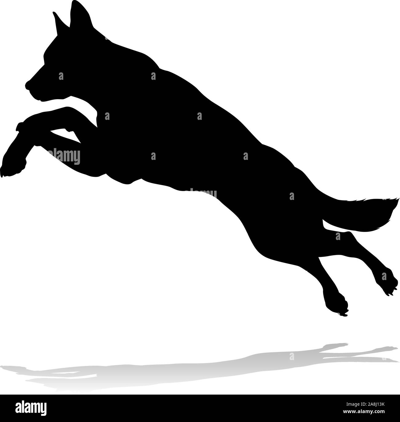 Dog Silhouette Pet Animal Stock Vector Image & Art - Alamy