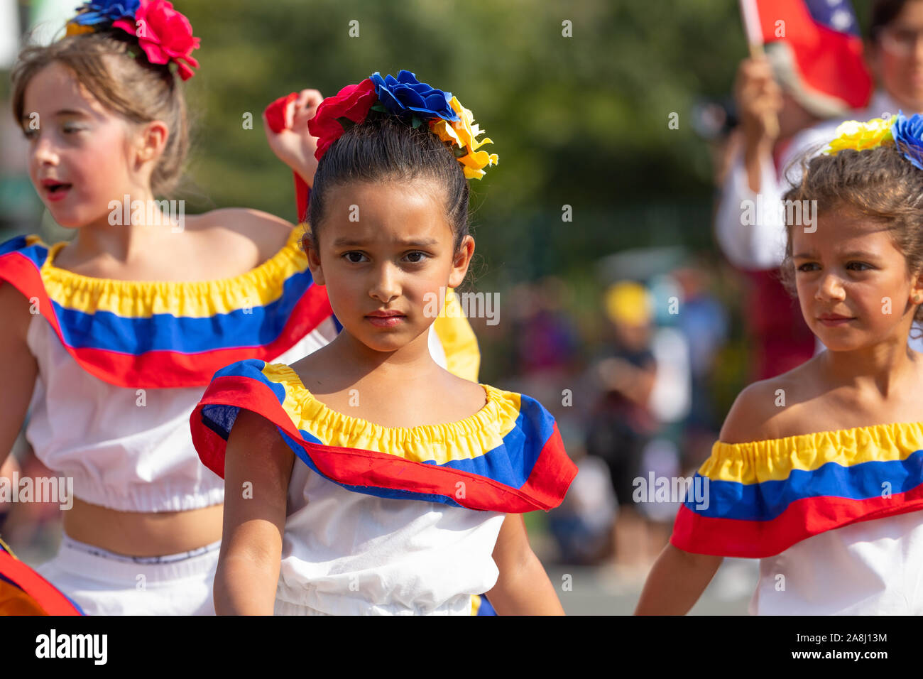 Washington DC, USA - September 21, 2019: The Fiesta DC, Venezuelan ...