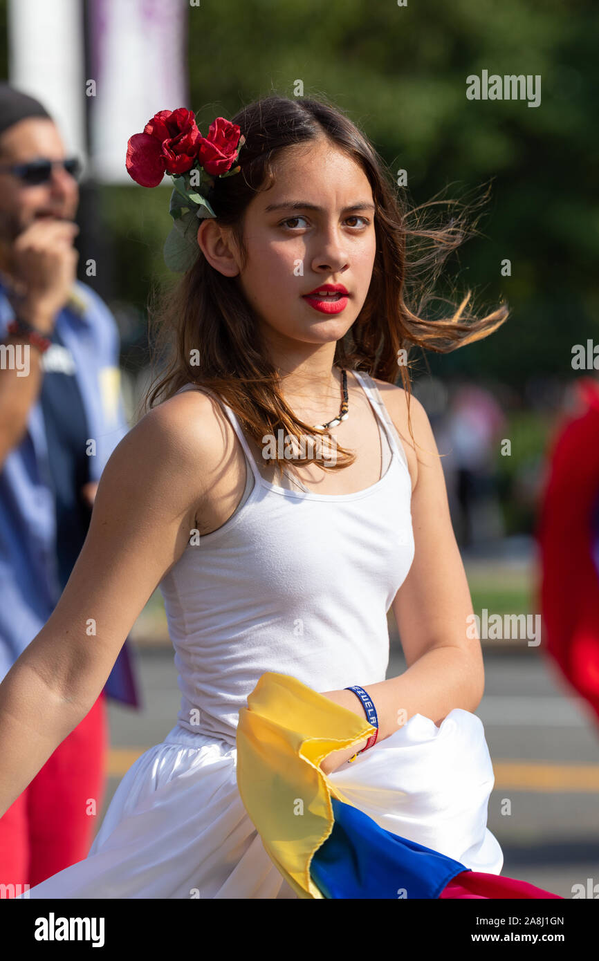 Washington DC, USA - September 21, 2019: The Fiesta DC, Venezuelan ...