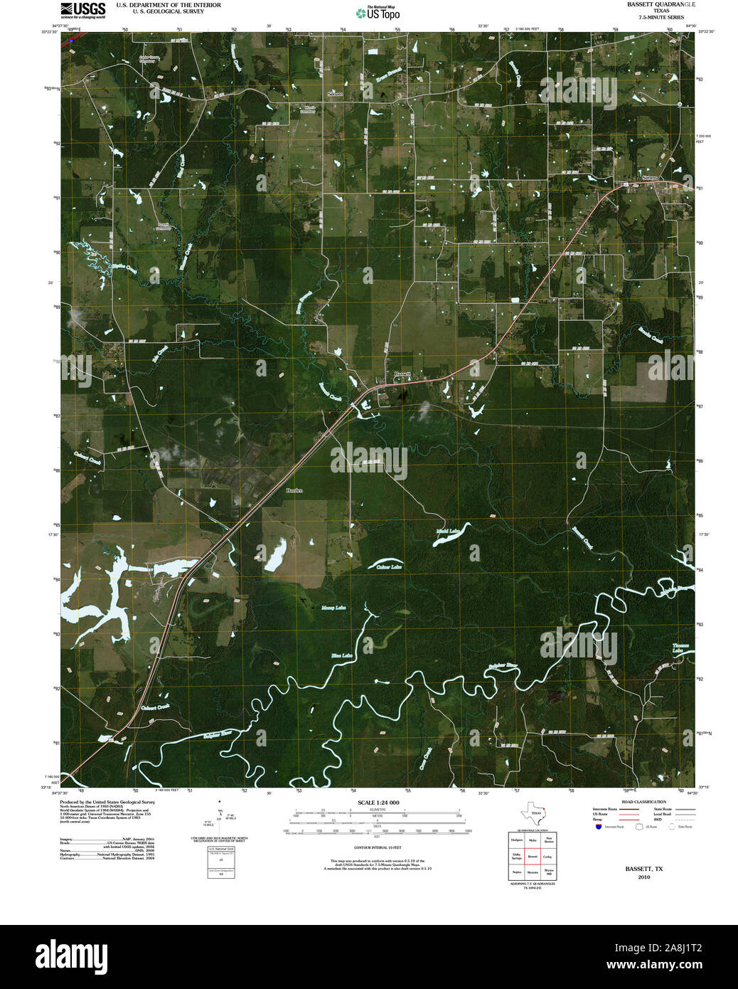 Map of bassett hi-res stock photography and images - Alamy