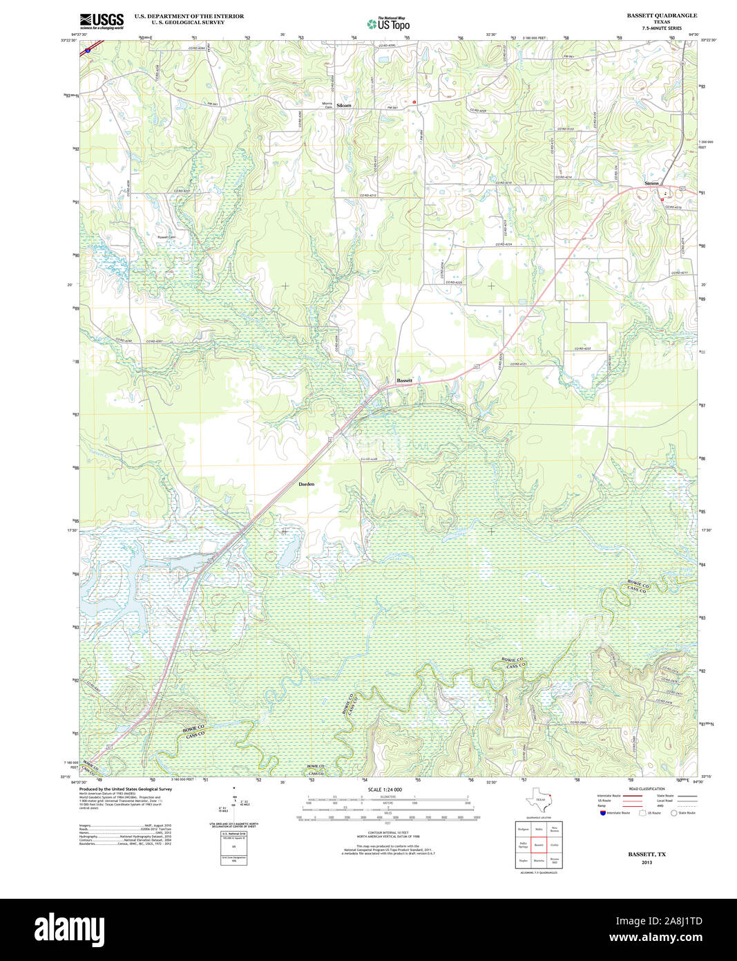 Map of bassett hi-res stock photography and images - Alamy