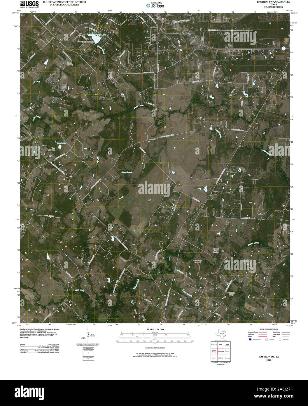 Map of bastrop Cut Out Stock Images & Pictures - Alamy