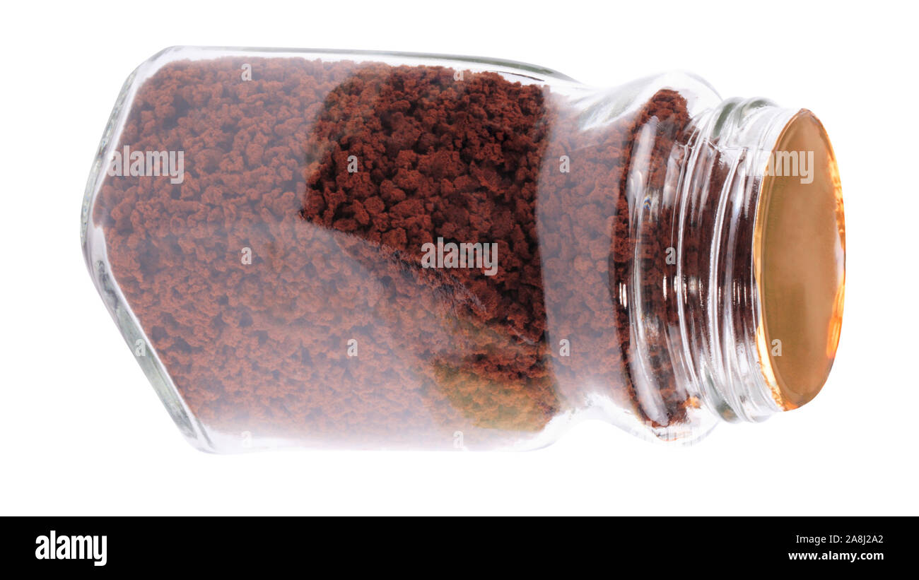 Jar of Instant Coffee Isolated Stock Photo - Alamy