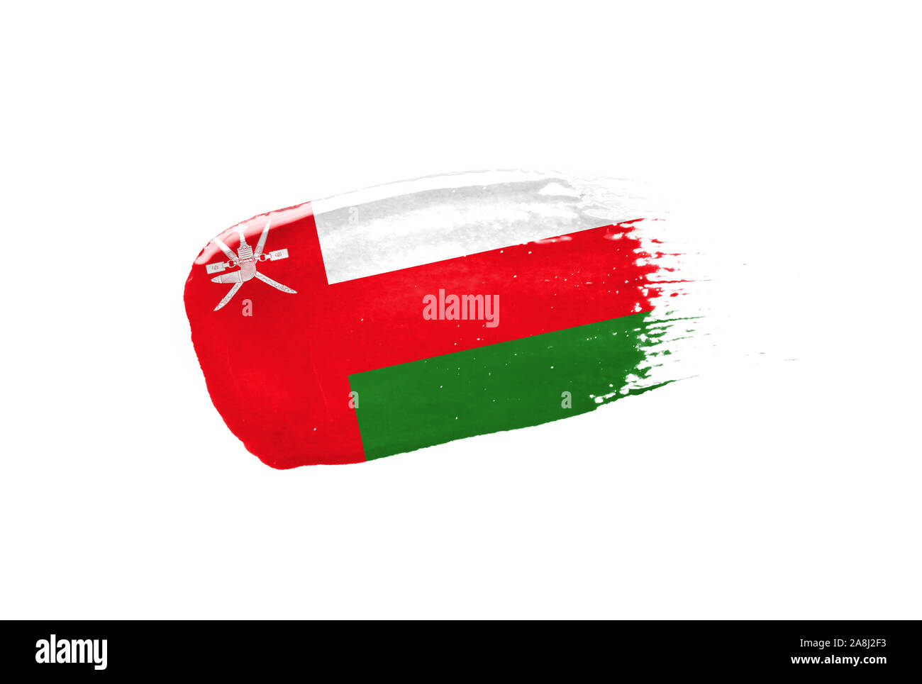 Oman flag hand hi-res stock photography and images - Alamy