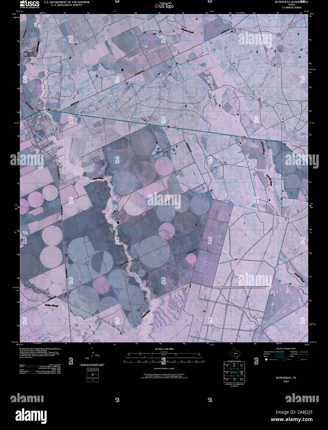 Map of batesville texas hi-res stock photography and images - Alamy